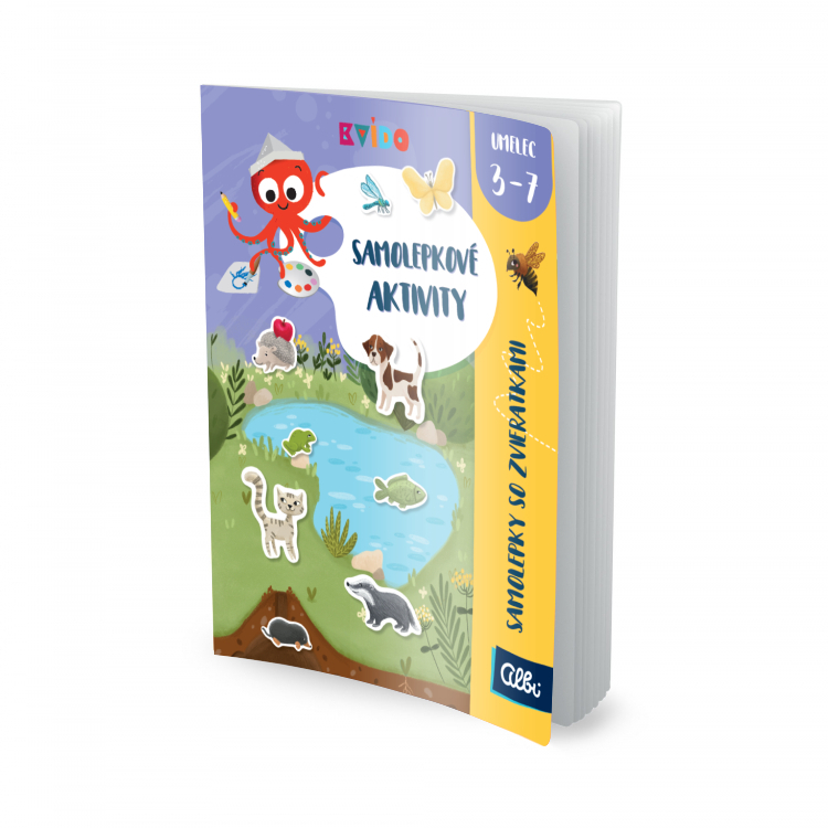 Kvído - Samolepky so zvieratkami - Hry pre najmenších - pre deti od 3 ...