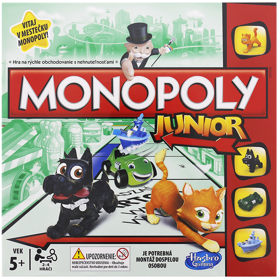 Monopoly Junior SK - Rodinné hry | iHRYsko - spoločenské hry pre deti a ...